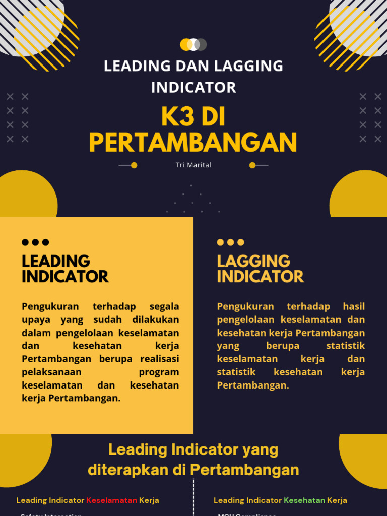 Leading & Lagging Indicator K3 Di Pertambangan | PDF