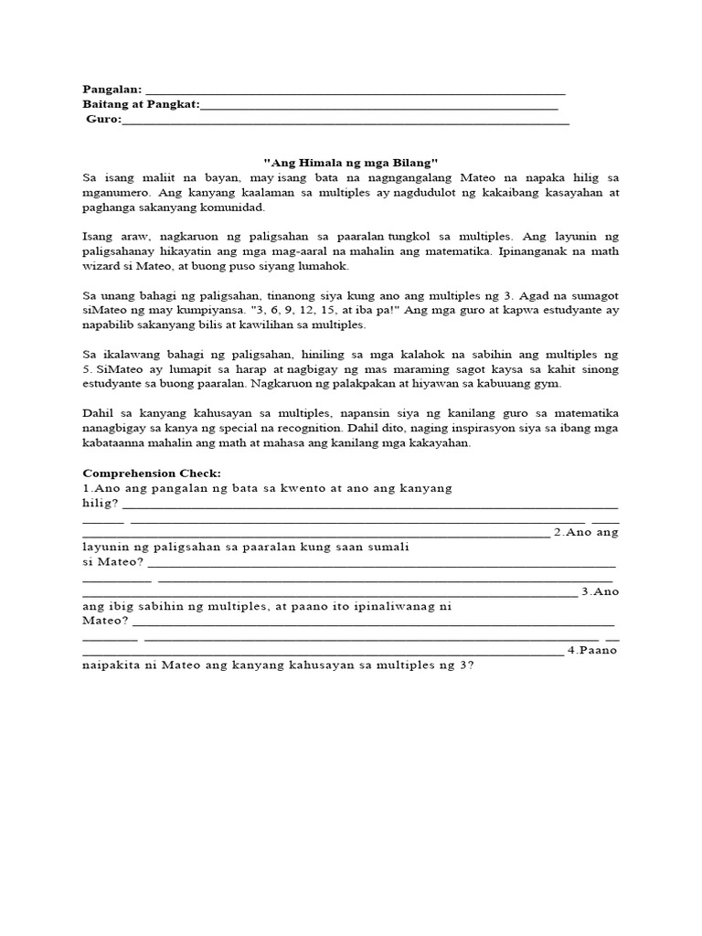 Math Catch Up Friday | PDF