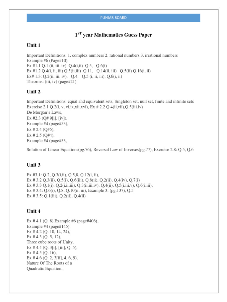 Maths Part 1 | PDF | Mathematical Concepts | Equations