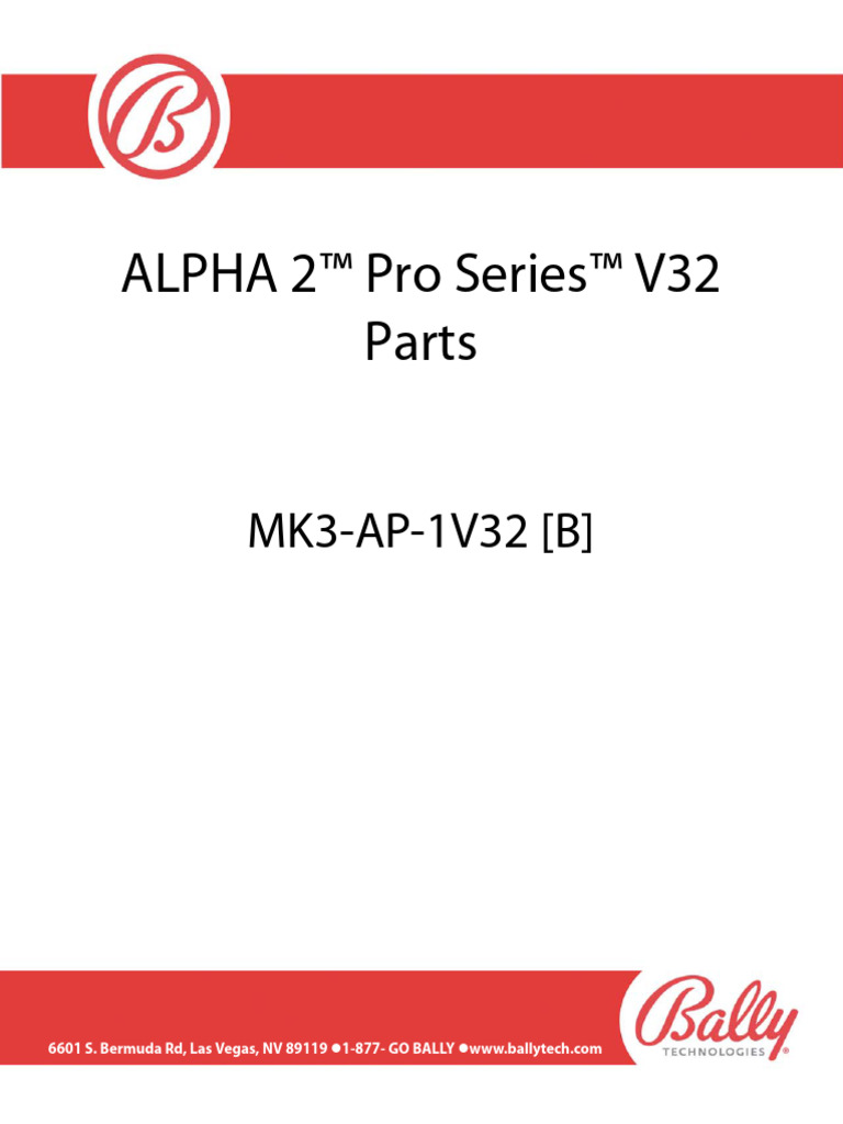 Alpha Pro 2 - V32 Parts | PDF