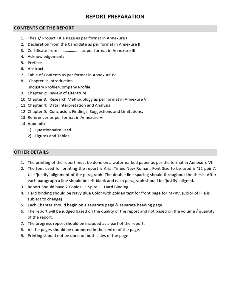 STRV Report Format 2023-24 | PDF | Thesis | Methodology
