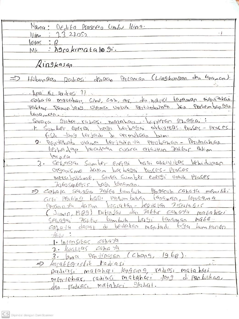 Tugas AGROKLIMATOLOGI | PDF