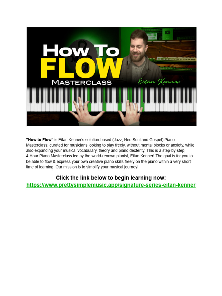How to FLOW Jazz Gospel Masterclass 2 | PDF
