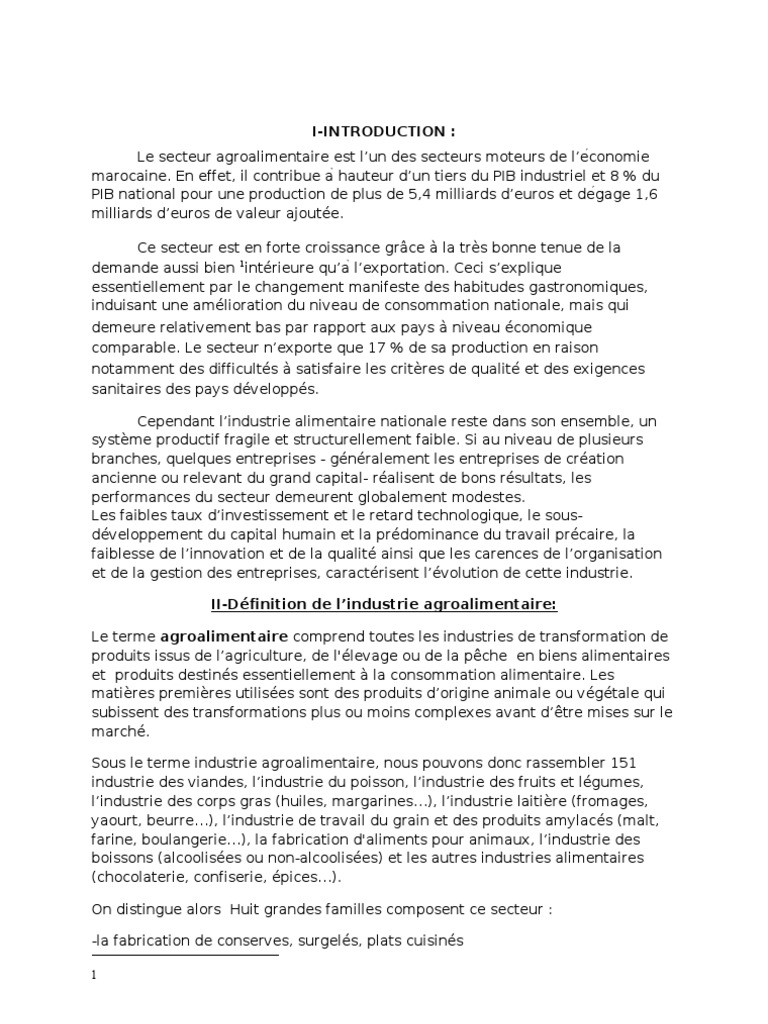 Agroalimentaire | PDF | Sciences sociales | Technologie et ingénierie