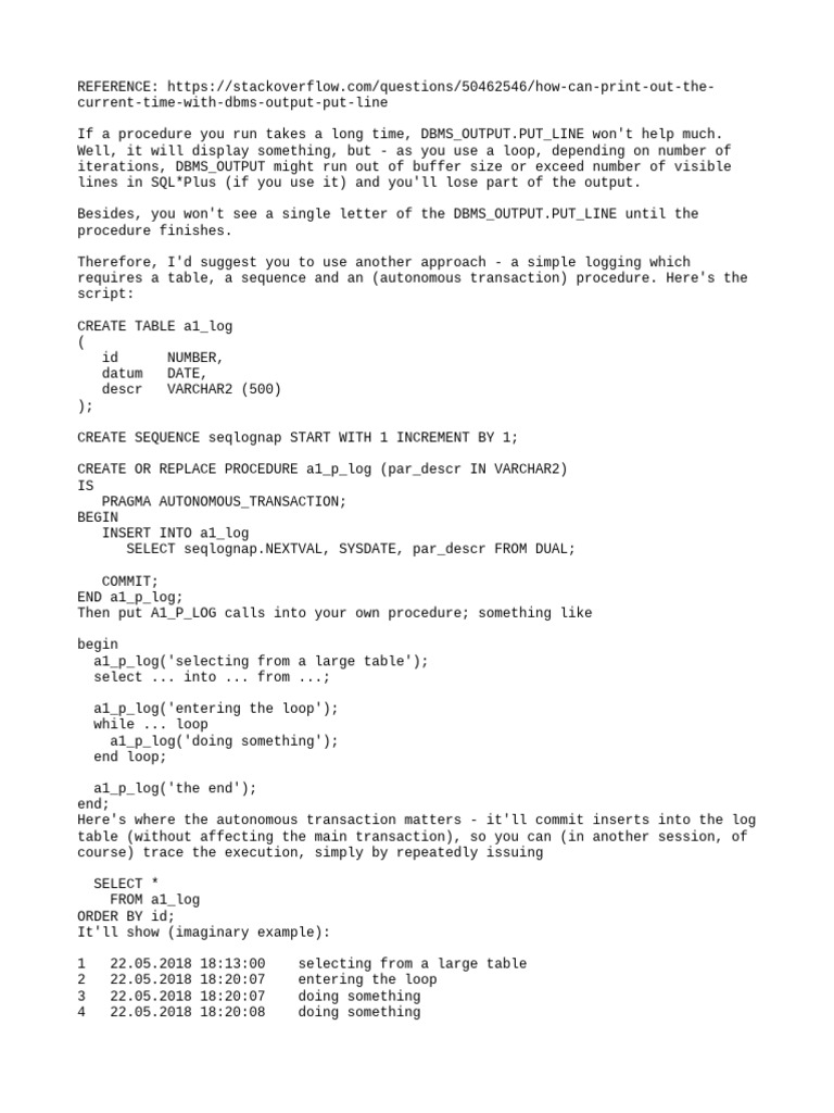 Debug a Procedure Takes a Long Time | PDF