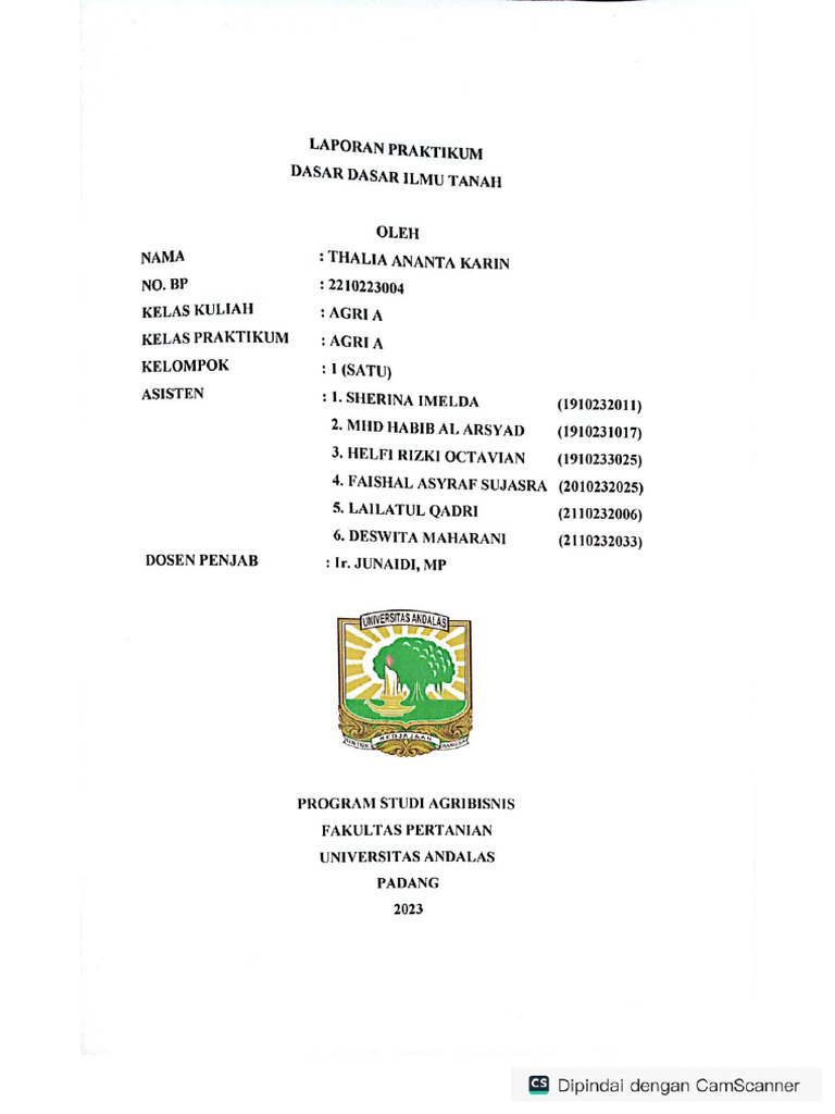 Laprak DDIT Thalia | PDF