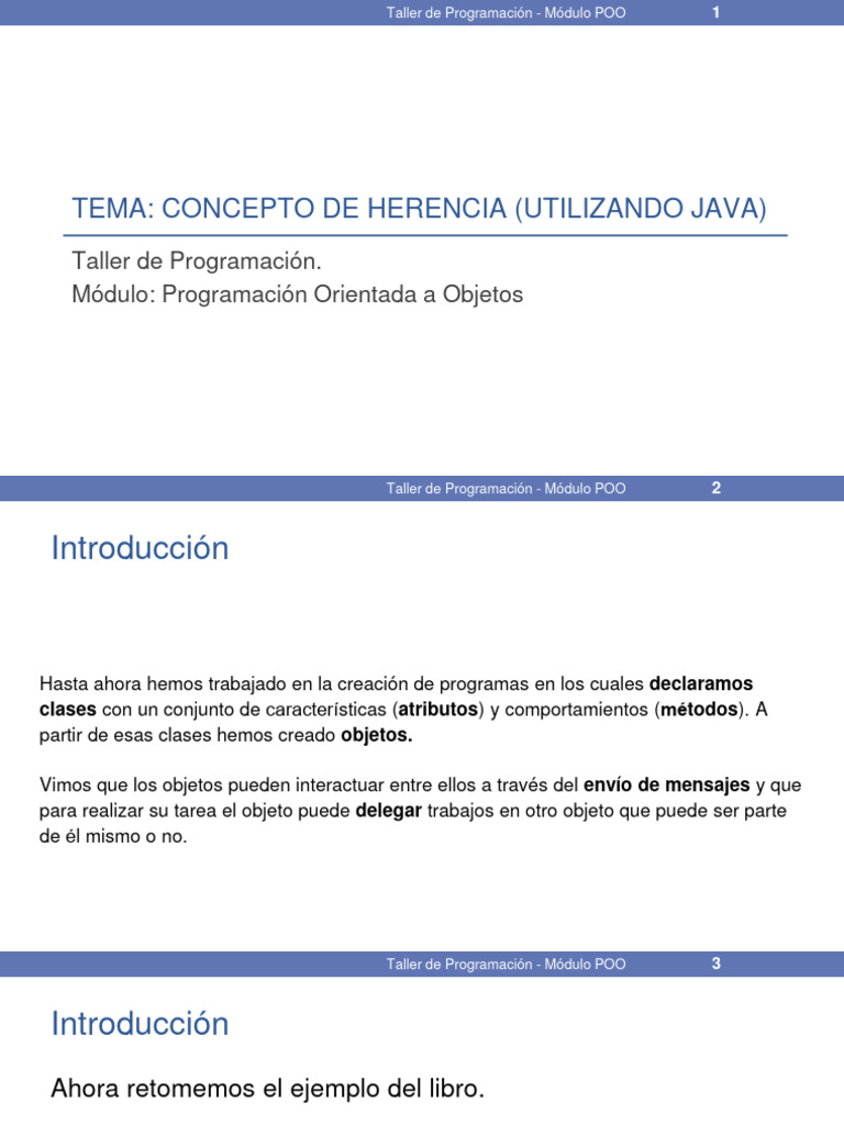 Clase 4 - Concepto Herencia SS | Descargar gratis PDF | Herencia (Programación Orientada a ...