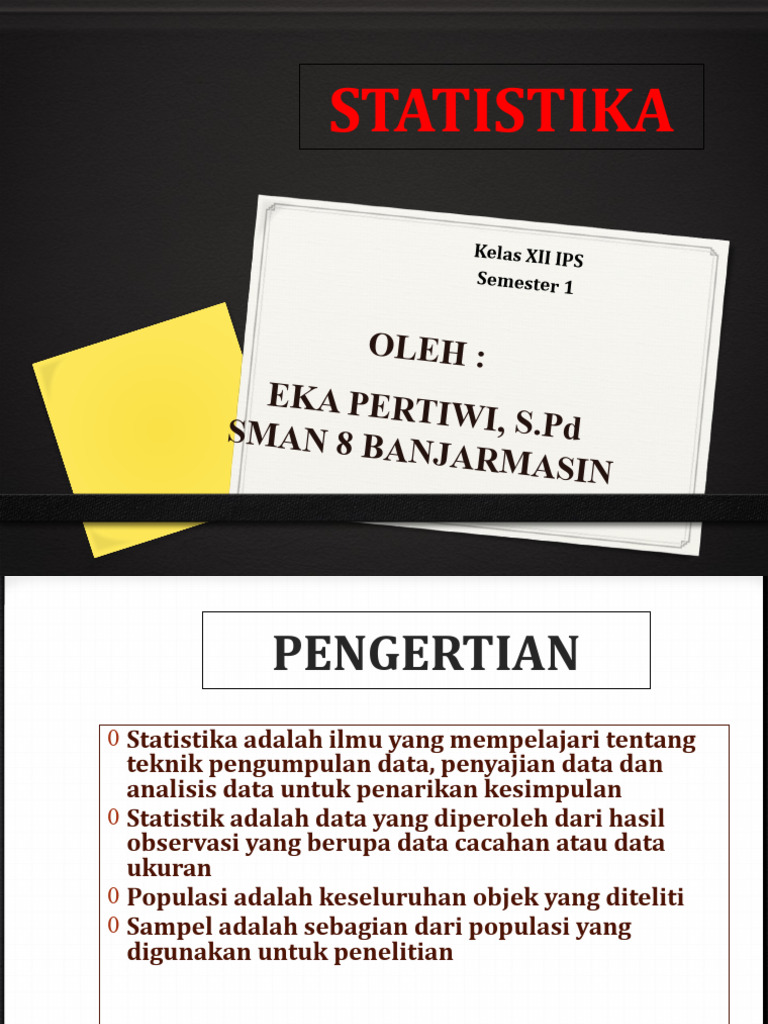 Statistika Powerpoint | PDF