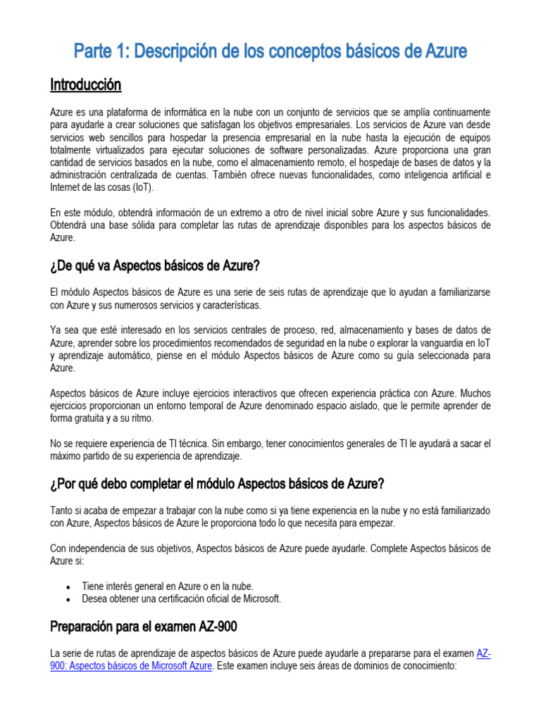 1- Modulo-Descripcion de Los Conceptos Basicos de La Nube | PDF | Computación en la nube ...