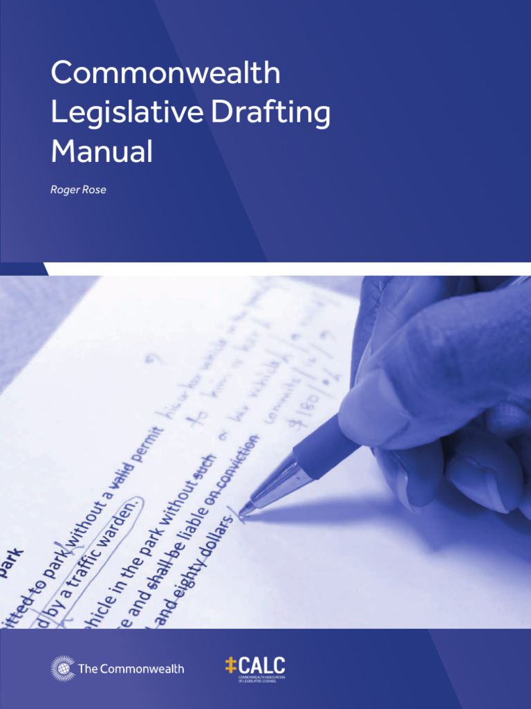 Commonwealth Legislative Drafting Manual: ISBN 978-1-84929-169-9 | PDF ...