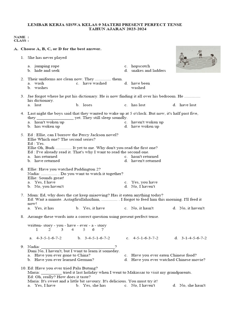 Latihan Soal Present Perfect | PDF