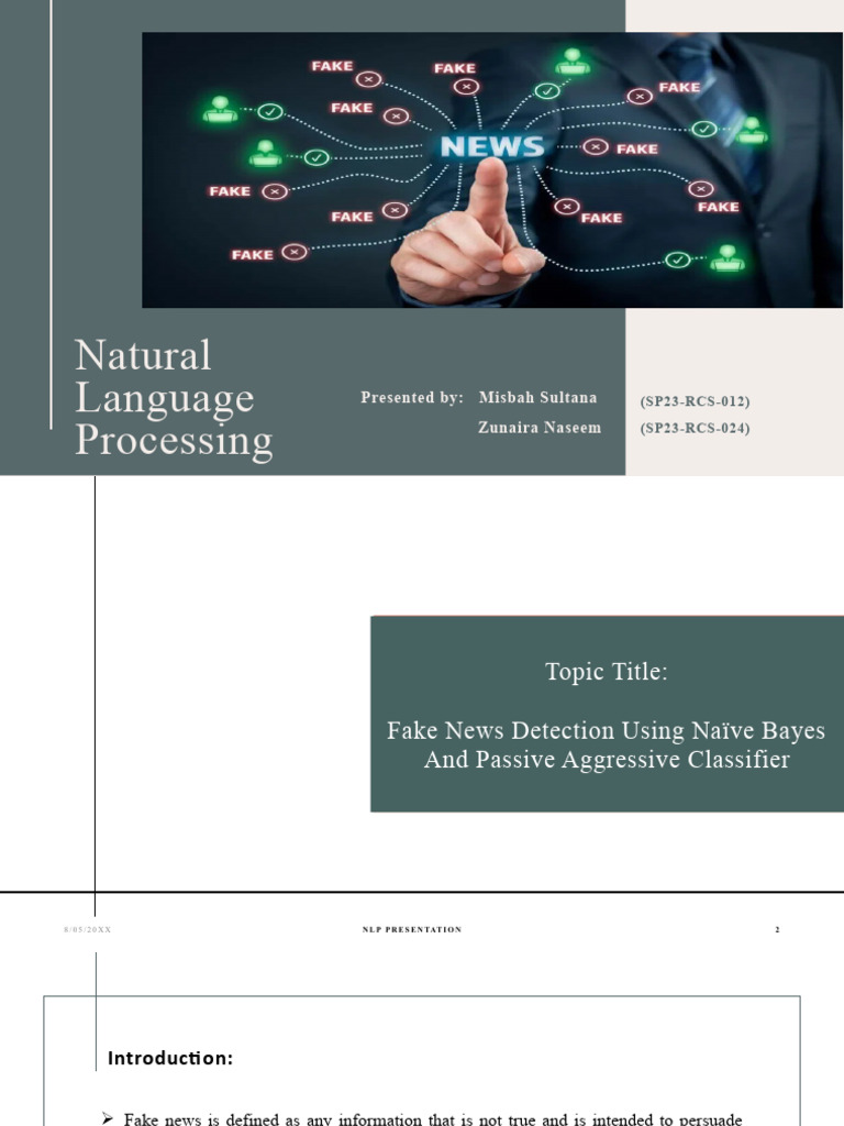 Fake News Detection with NLP Techniques | PDF | Games & Activities