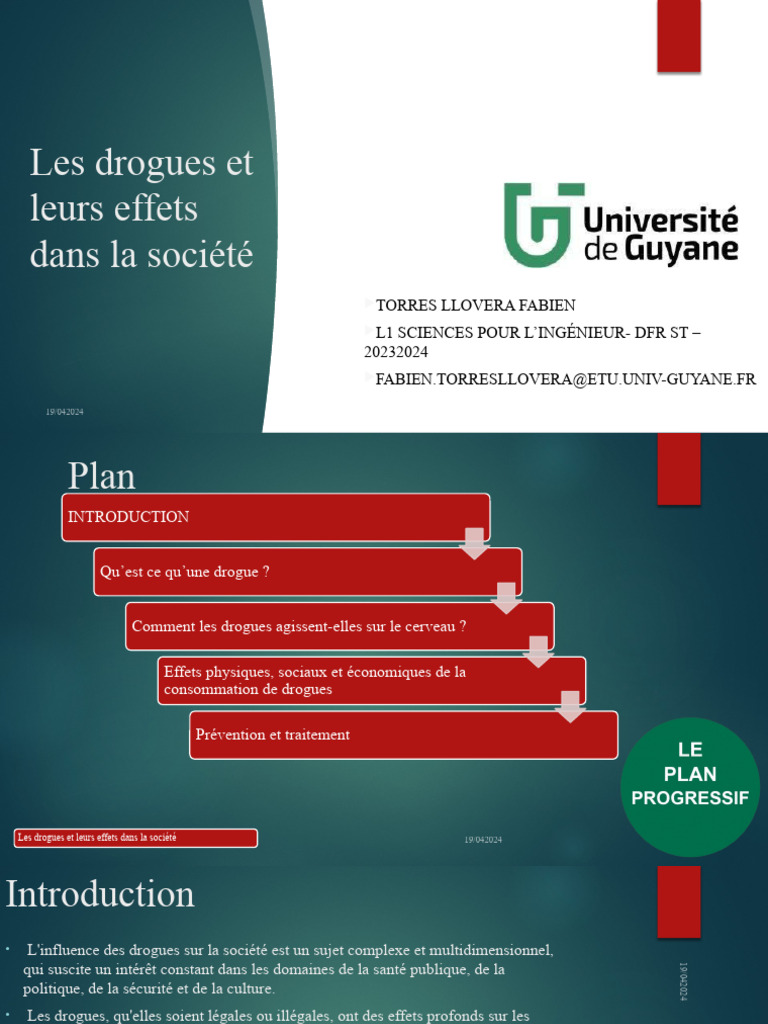 Les Drogues Et Leurs Effets Dans La Societe | PDF | Médicaments | Cerveau