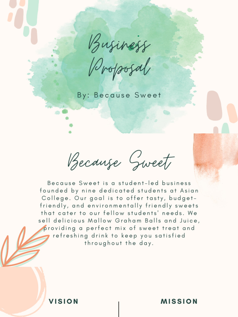 Business Proposal | PDF | Drink | Tea