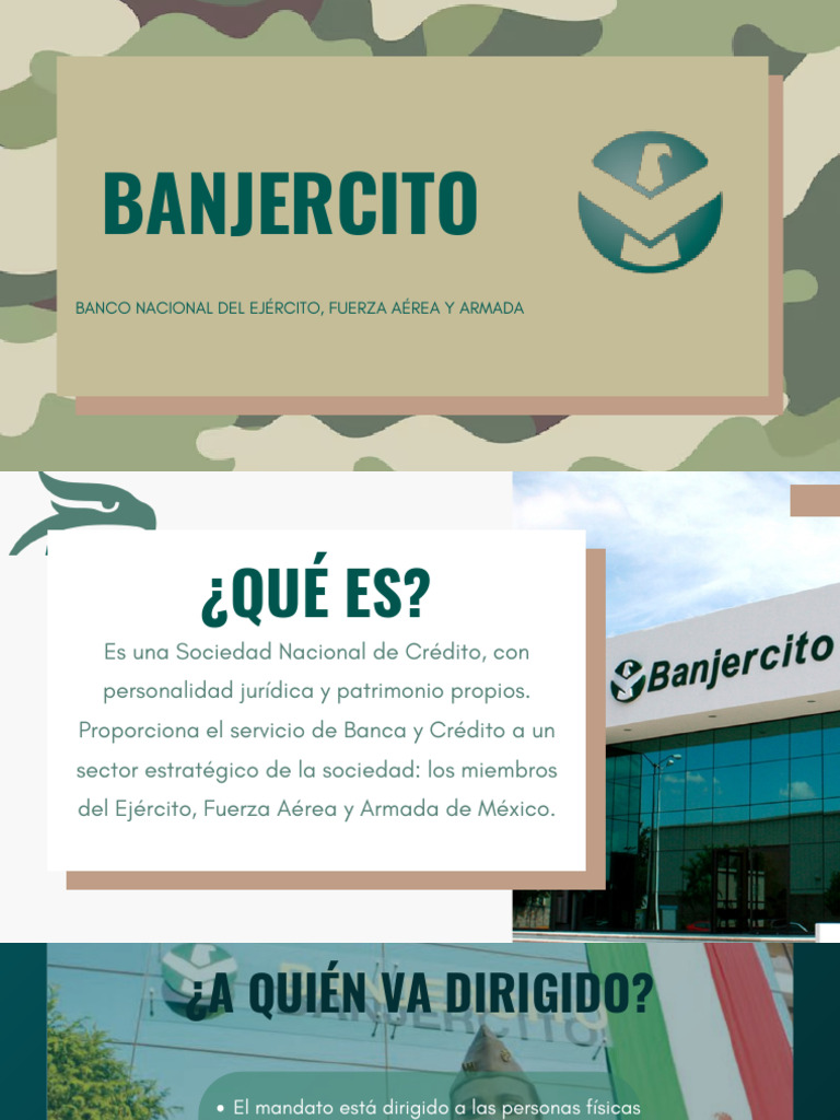 Banjercito: Banca para Fuerzas Armadas | PDF | Oficial general | Bancos