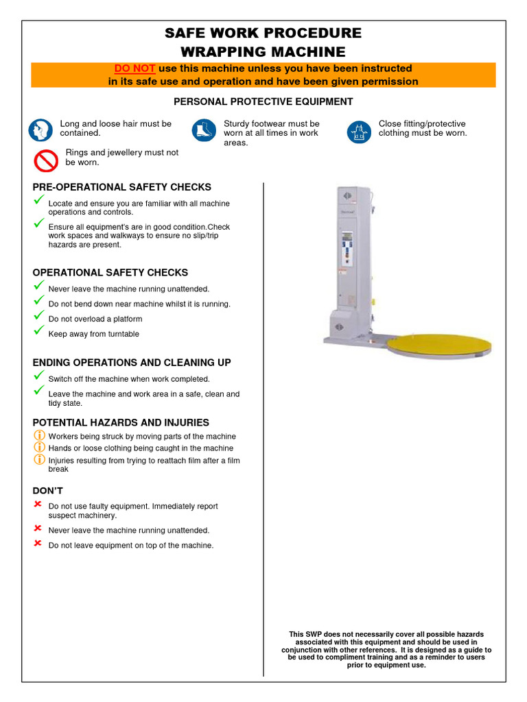 SWP - Wrapping Machine LI | PDF