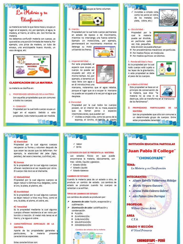 La Materia y Su Clasificación | PDF | Importar | Gases