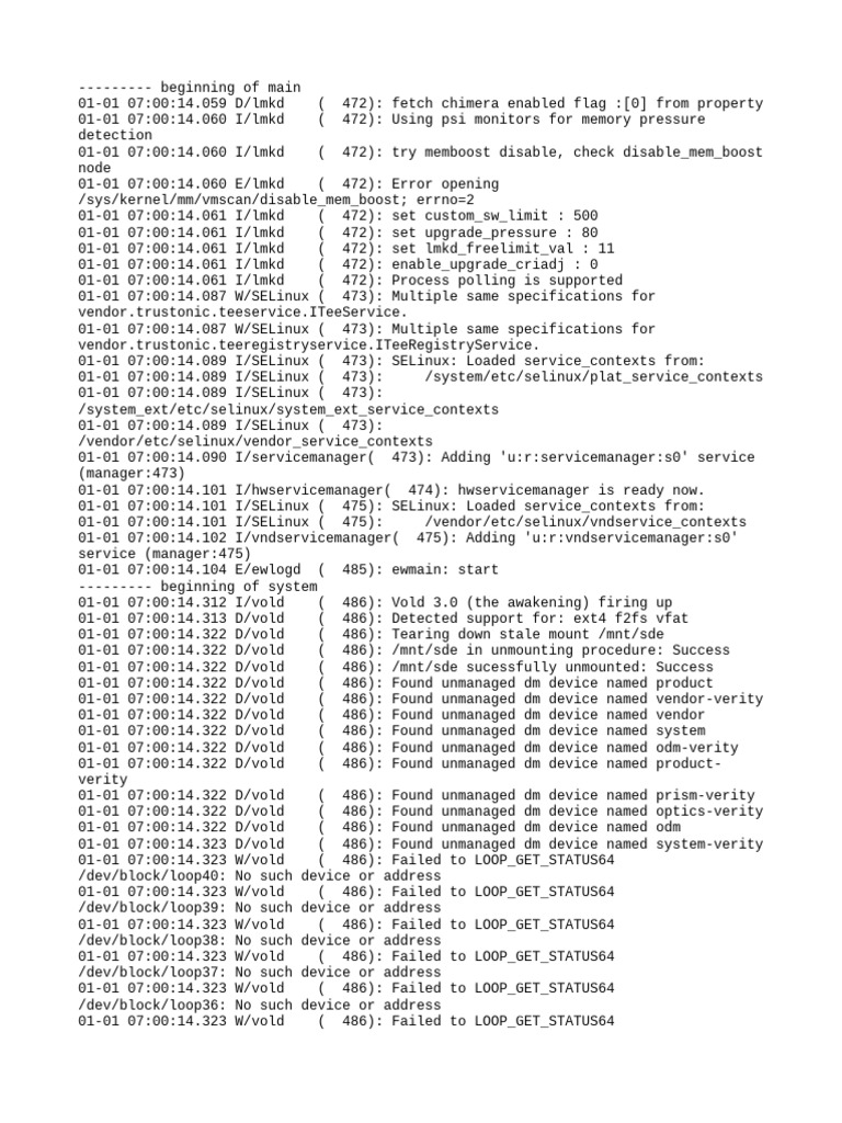 Android System Log Analysis | PDF | Computer Data Storage | Information Technology Management