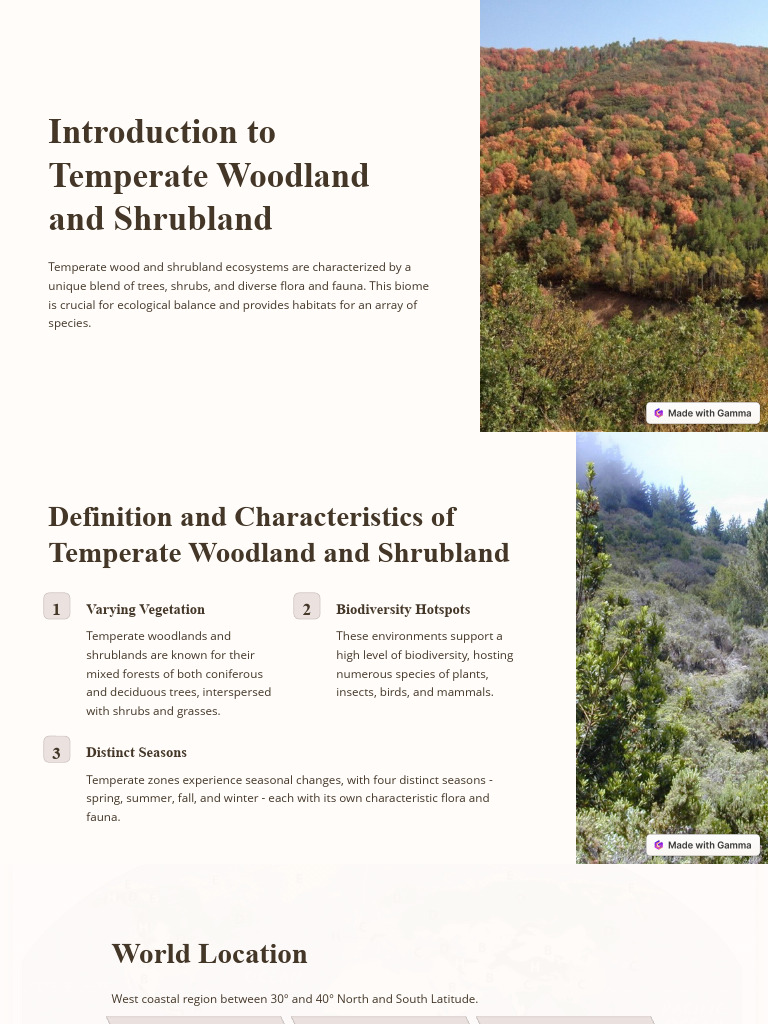 Temperate Woodland and Shrubland Overview | PDF | Forests | Biodiversity