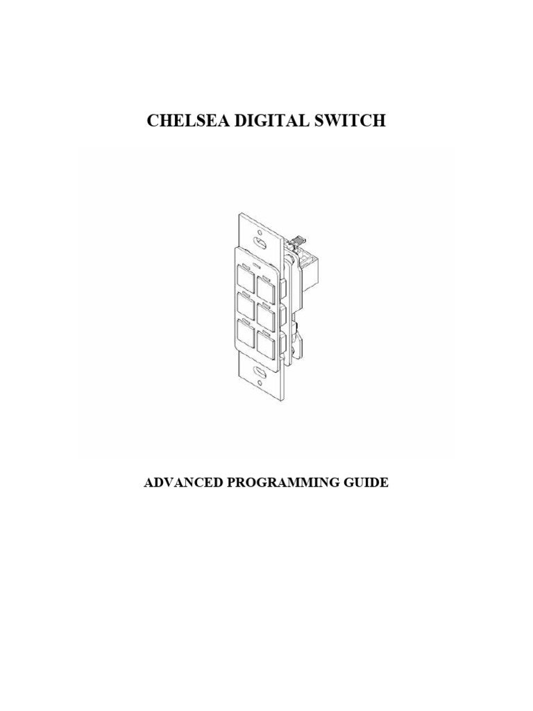 Chelsea Digital Switch Programming Guide | PDF | Switch | Relay