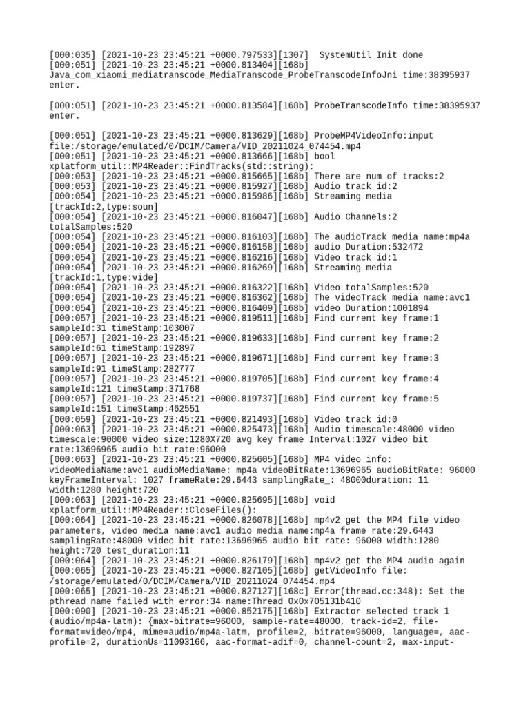 Trace | PDF | Codec | Data Compression