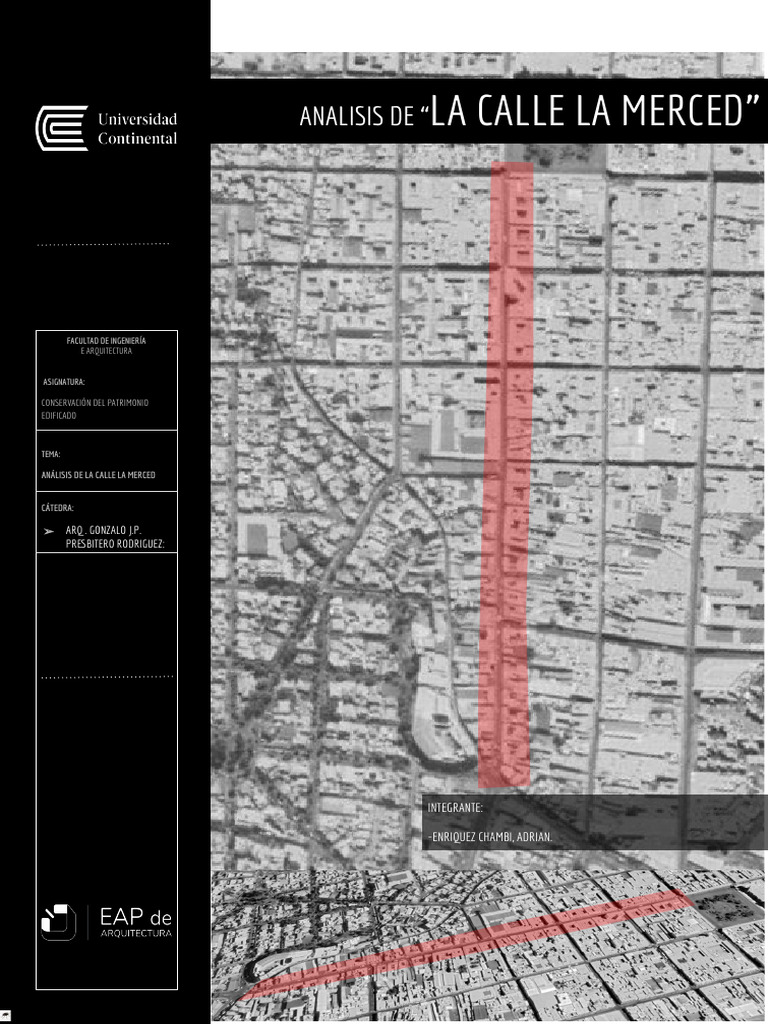 Calle La Merced - Adrian Enriquez - A2 | PDF | Calle | Peatonal