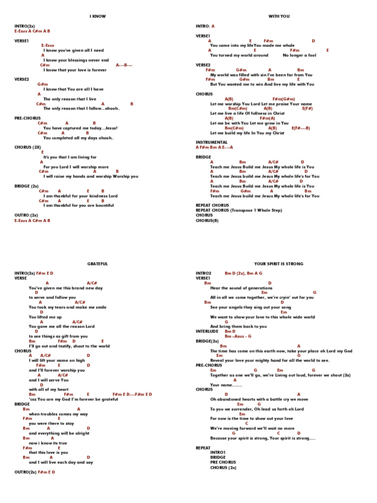 YCF Song Compilation | PDF | Song Structure | Refrain