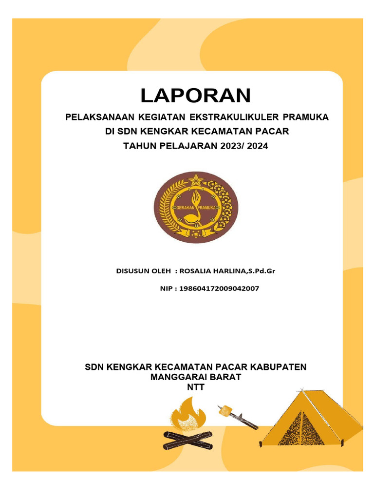 Laporan Kegiatan Pramuka SD Kengkar | PDF