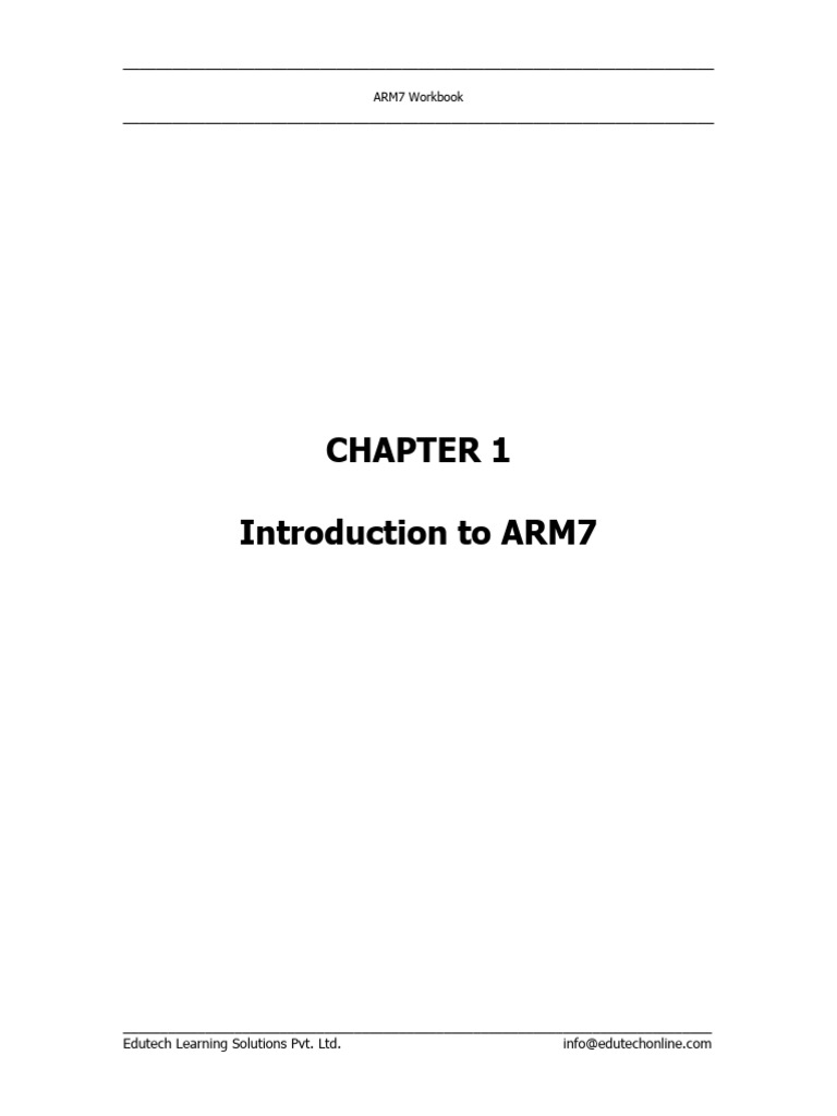 Chapter 1_arm 7 | PDF | Computer Architecture | Computer Hardware
