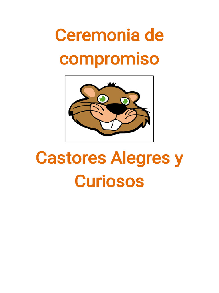 Ceremonia de Compromiso Scout | PDF