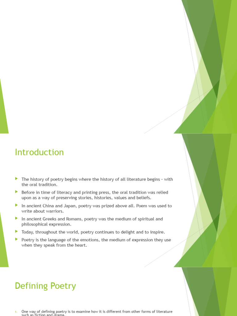 02 Orgins and Type of Poetry | PDF | Poetry | Irony