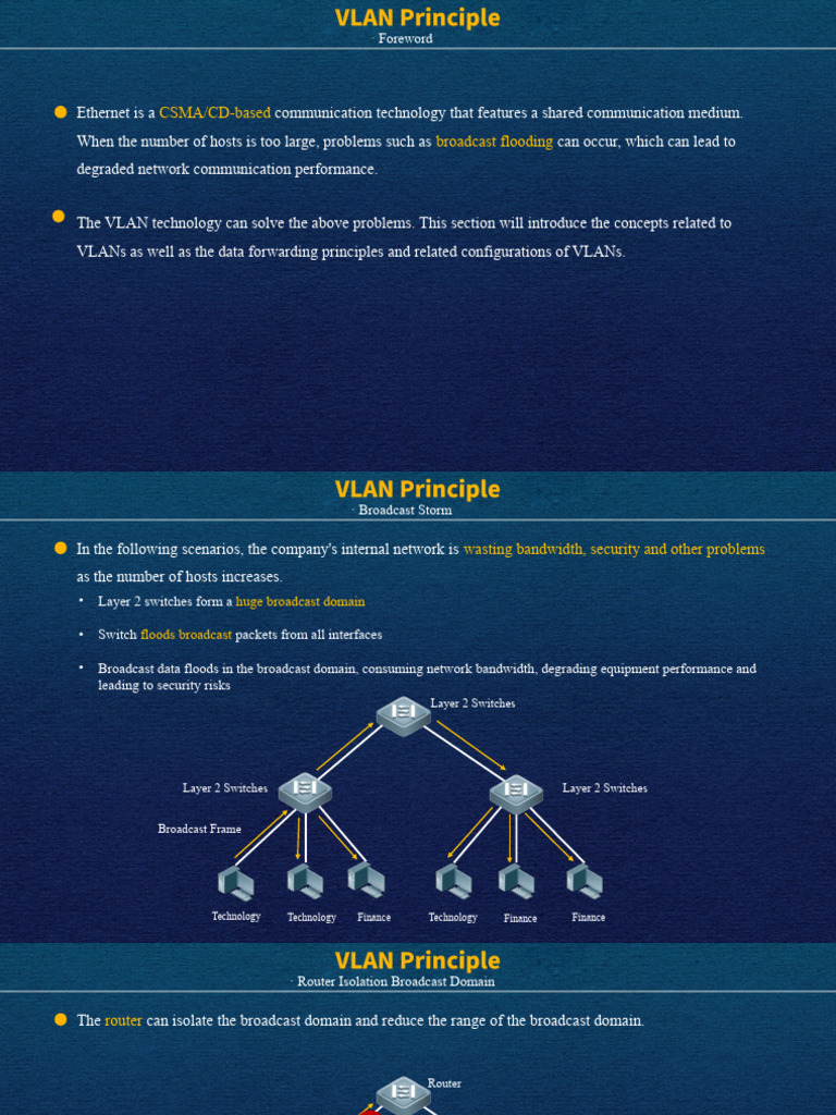 2 3 1.VLAN Principle | Download Free PDF | Network Switch | Computer Network