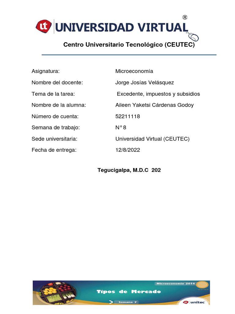 AileenCárdenas - Semana8.Tarea 8. Excedente, Impuestos y Subsidios ...