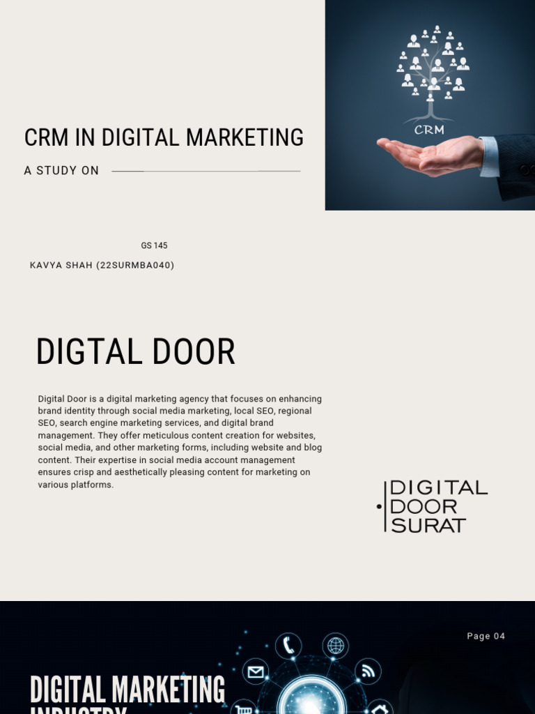 CRM IN digital marketing | PDF | Digital Marketing | Customer Relationship Management