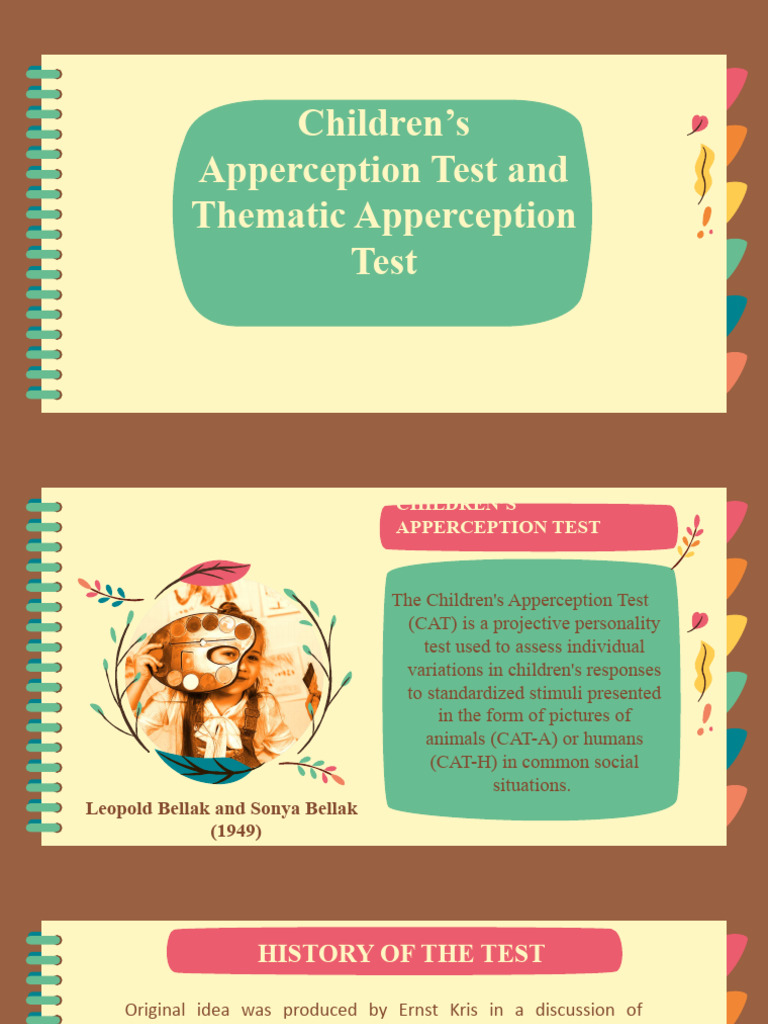 CAT and TAT Report | PDF | Psychology | Behavioural Sciences