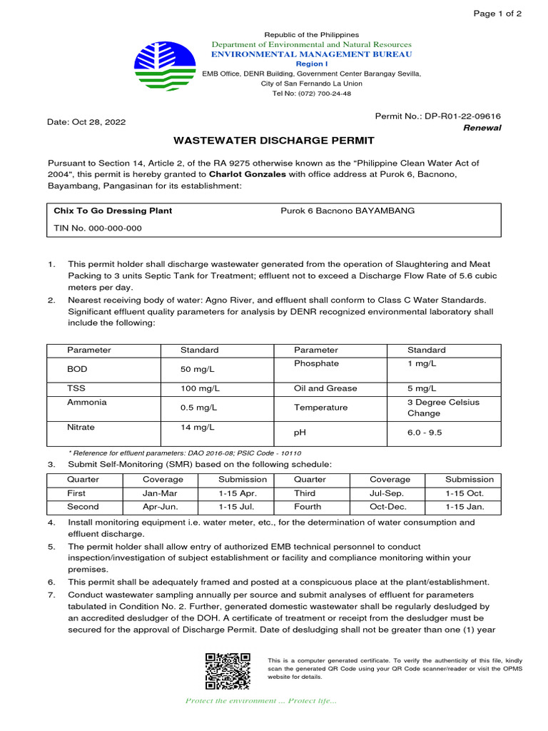 Certificate | Download Free PDF | Effluent | Qr Code