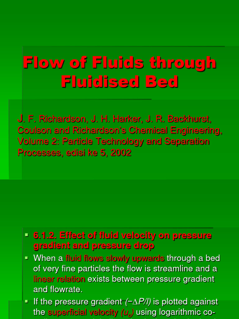 5.flow of Fluid Through Fluidised Beds | PDF | Viscosity | Process ...