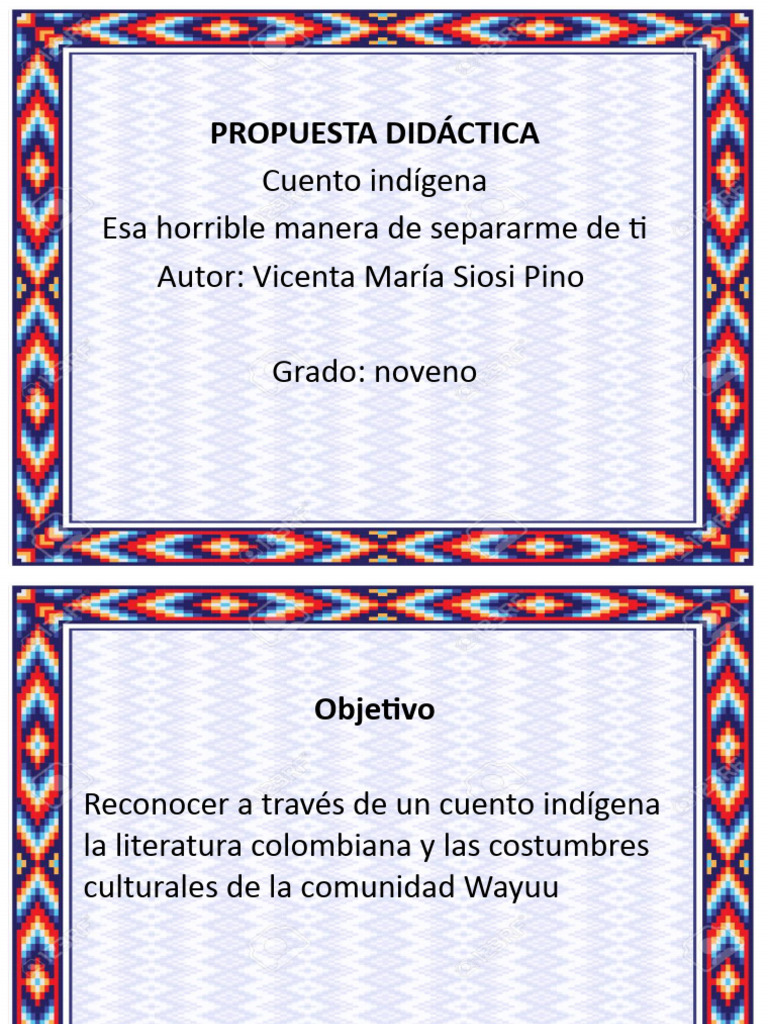 CUENTO REGIONAL LITERATURA INDIGENA MARY (Autoguardado) | PDF
