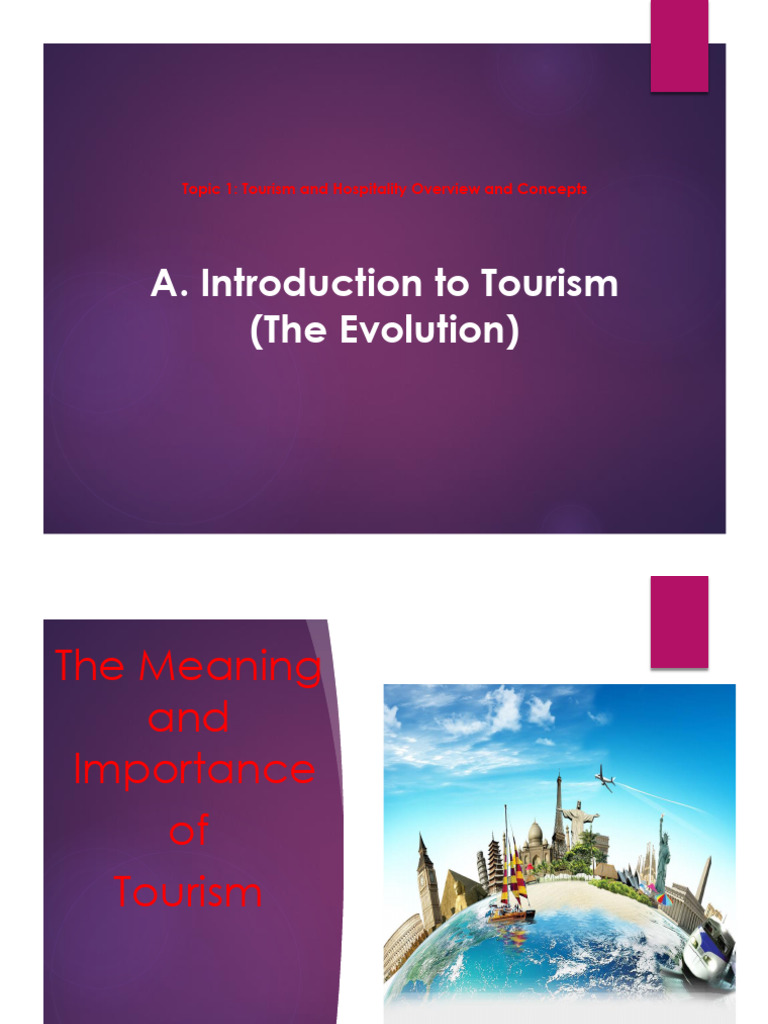 Overview of Tourism and Its Evolution | PDF | Tourism