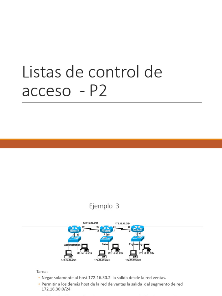Listas de Control de Acceso - p3 - 18 - de - Marzo | PDF | Protocolos ...