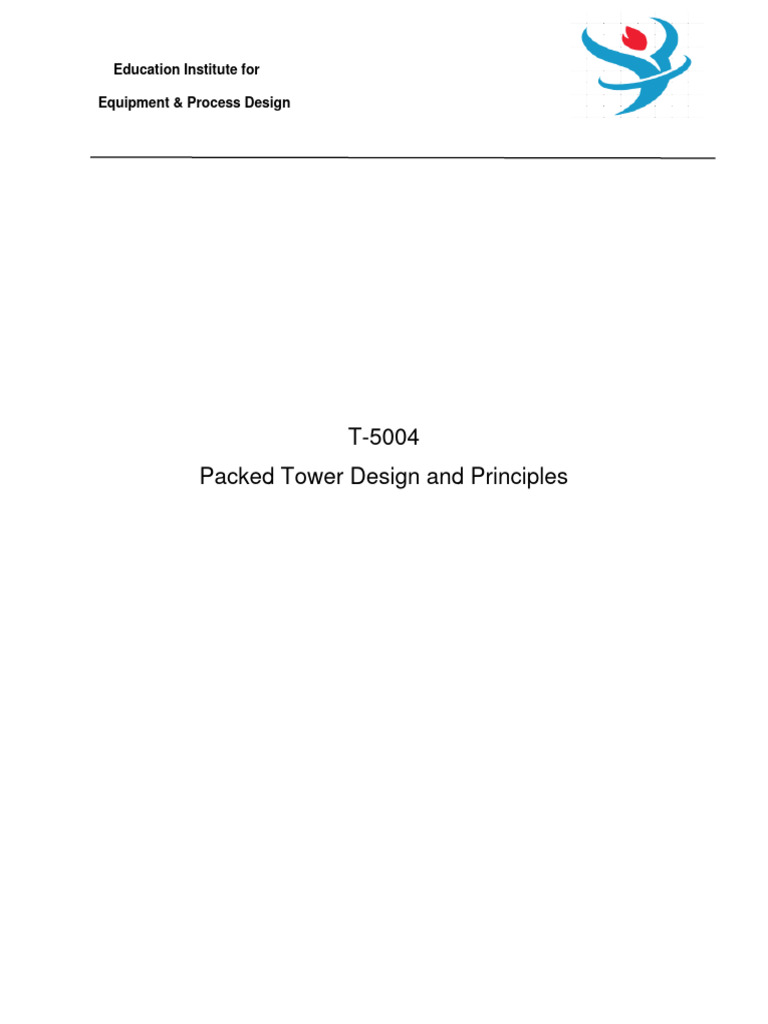 Packed Tower Design | Download Free PDF | Liquids | Chemical Engineering