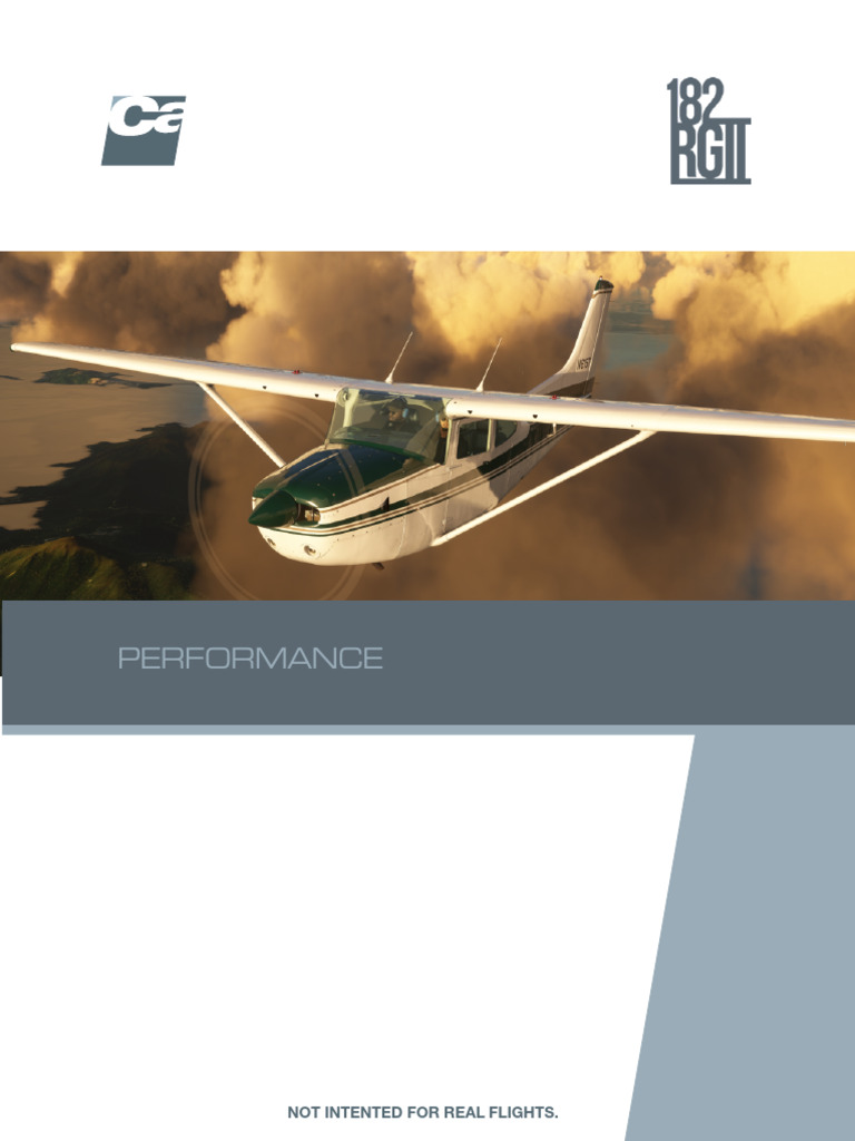 Cessna C182 Performance Data Guide | PDF | Takeoff | Altitude