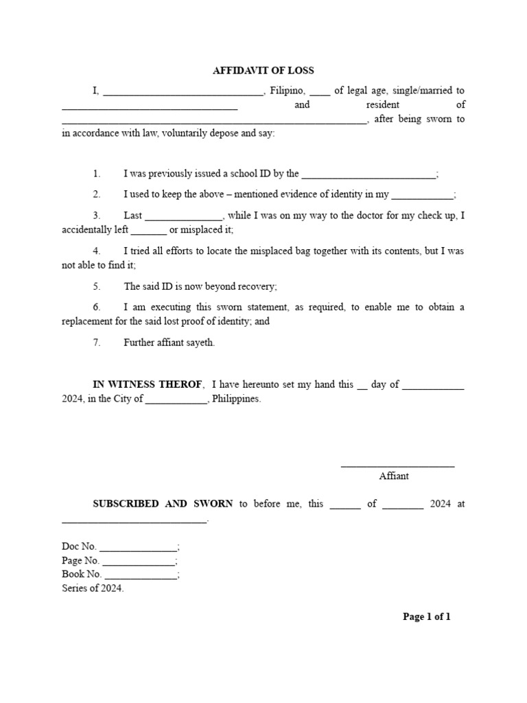 Examples of Affidavits | PDF | Affidavit | Justice