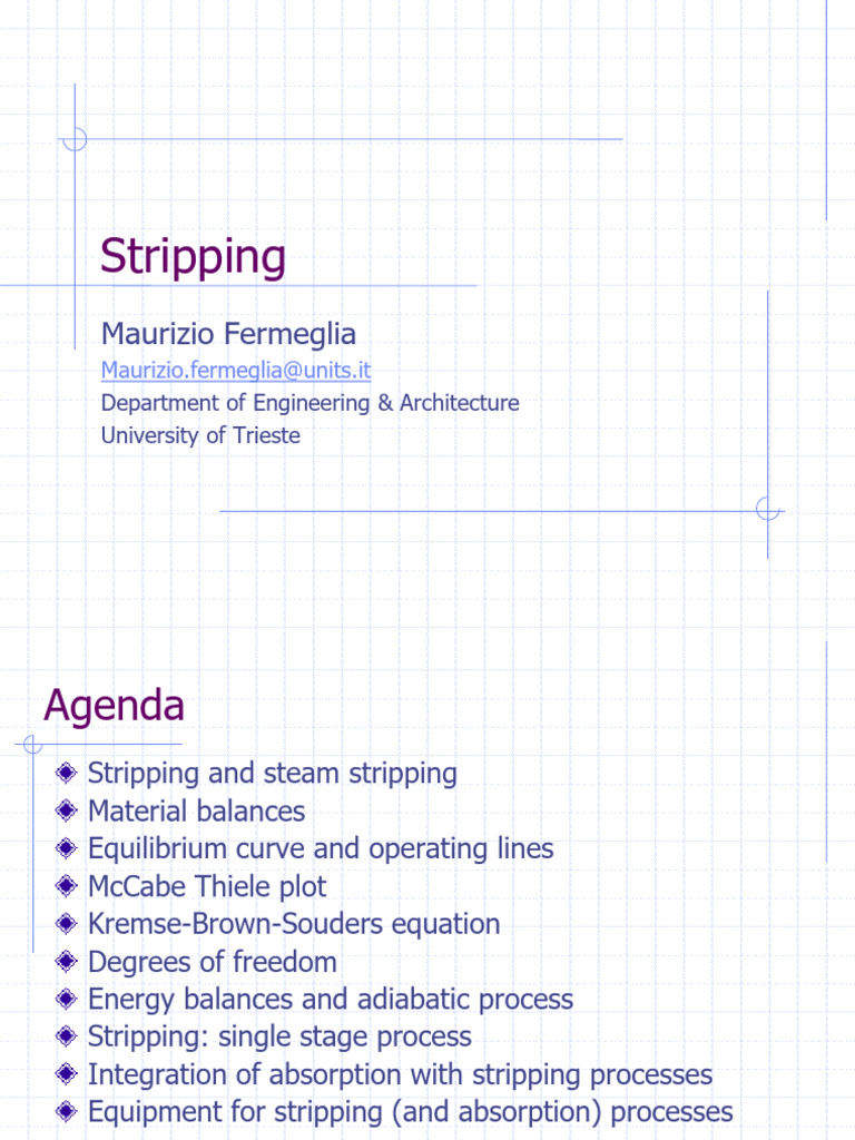 Stripping With Steam | PDF | Chemistry | Thermodynamics