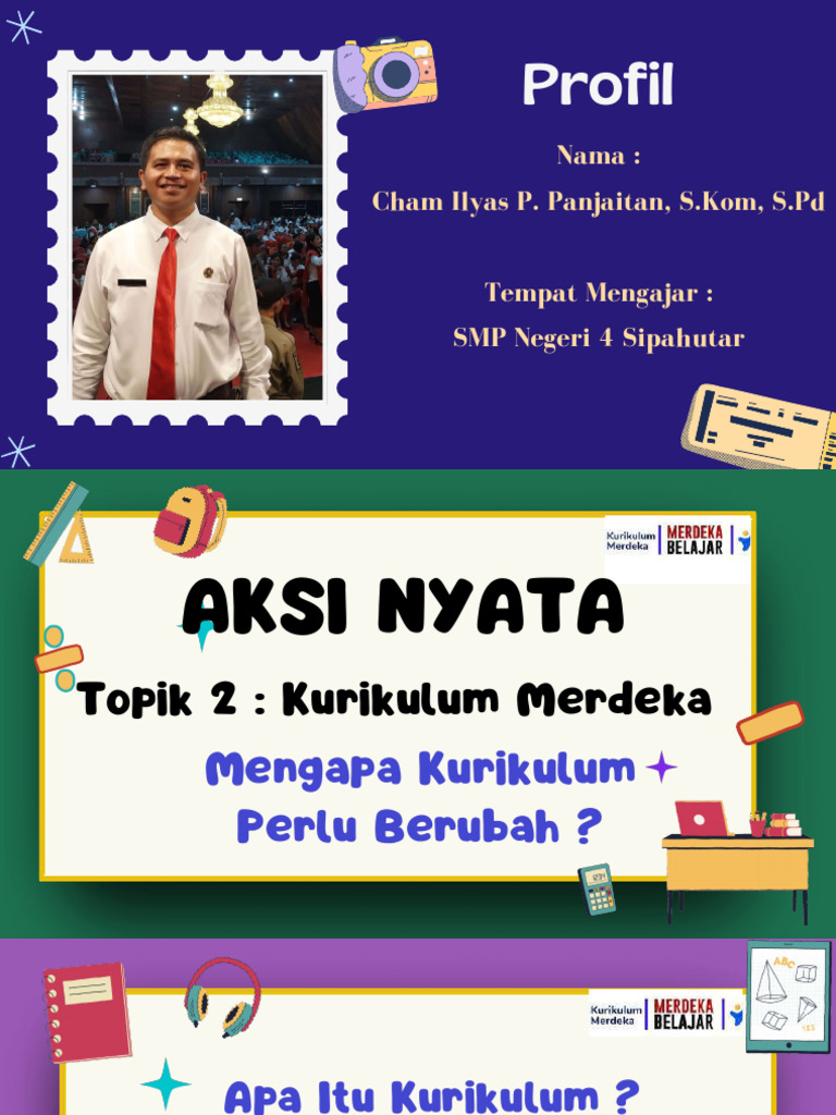 AKSI NYATA - Kurikulum Merdeka (Cham Ilyas P. Panjaitan) | PDF
