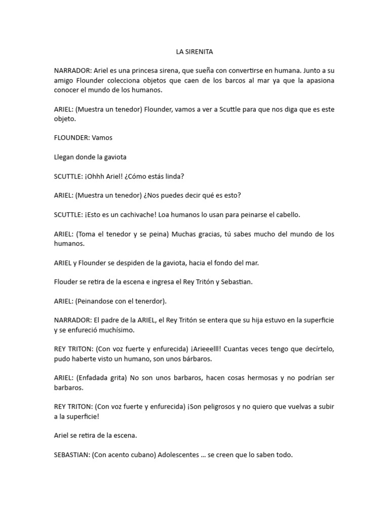 Ariel: Sueños y Amor Prohibido | PDF