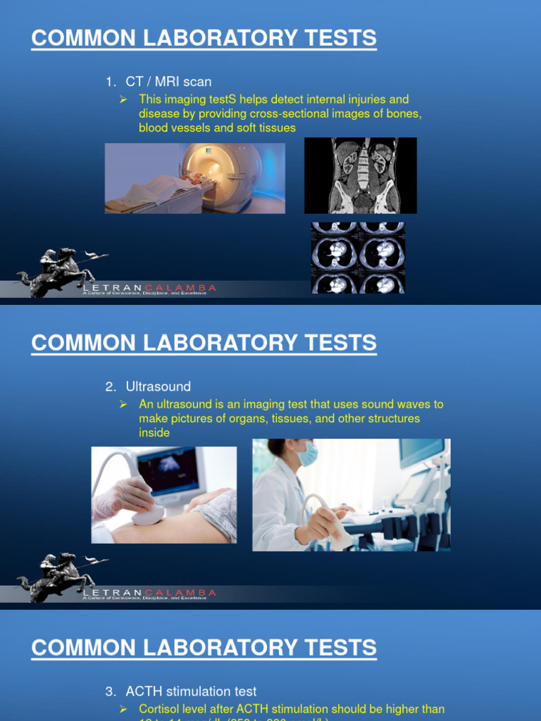 Common Laboratory Tests | PDF | Prediabetes | Thyroid