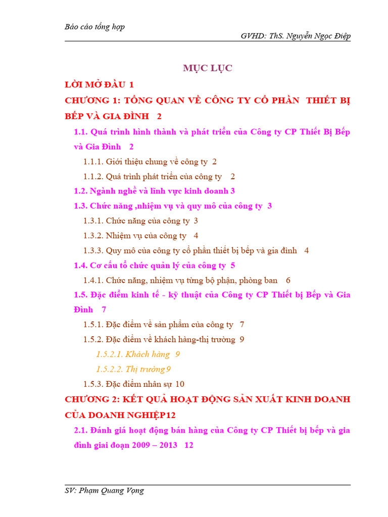 (123doc) - Bao-Cao-Thuc-Tap-Tong-Hop-Cong-Ty-Co-Phan-Thiet-Bi-Bep-Va-Gia-Dinh | PDF