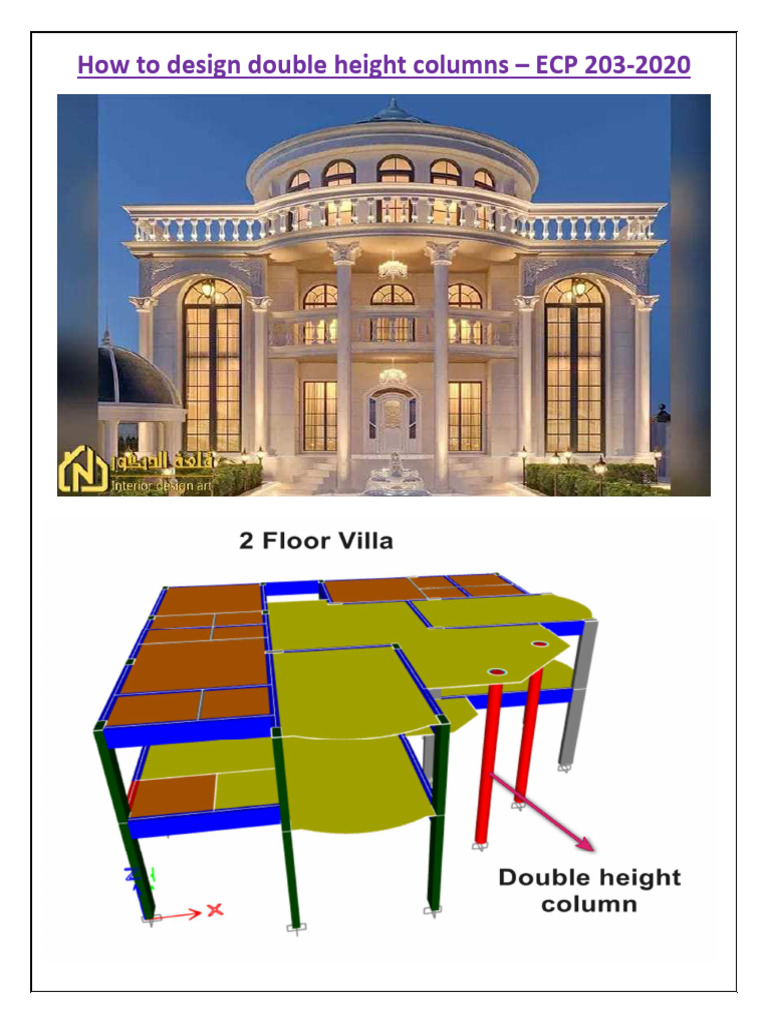 Design of Double Height Columns | PDF