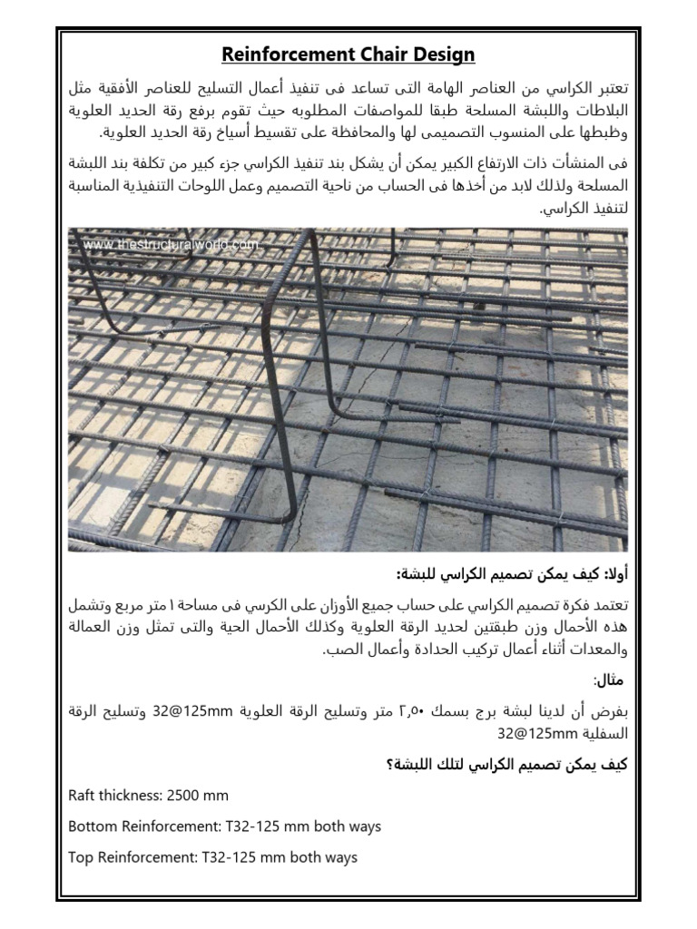 Reinforcement Chair Design Overview | PDF | Structural Engineering ...